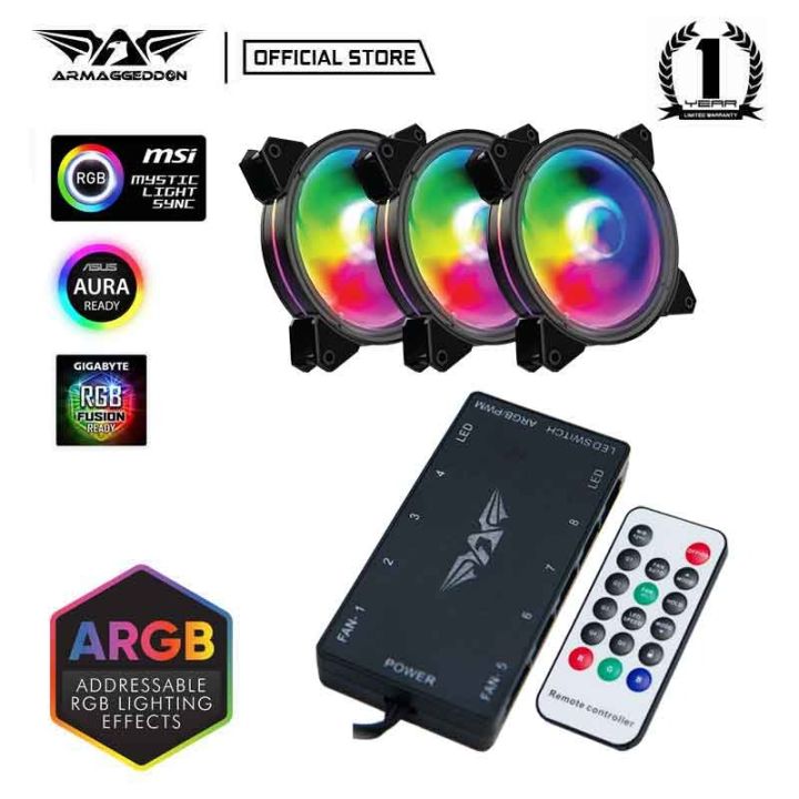 Armaggeddon Tessaraxx Command - 8.2R ARGB Controller | Combo PC Cooling ...