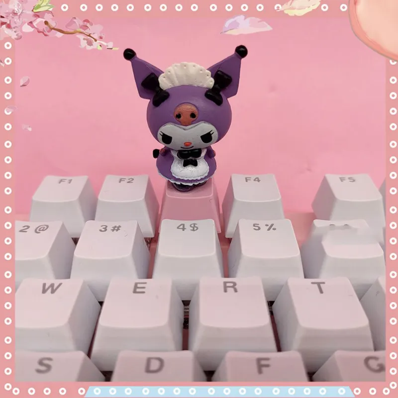 [izhi] Kawaii Sanrio Kuromi My Melody Cartoon Keycaps Cartoon Cute ...