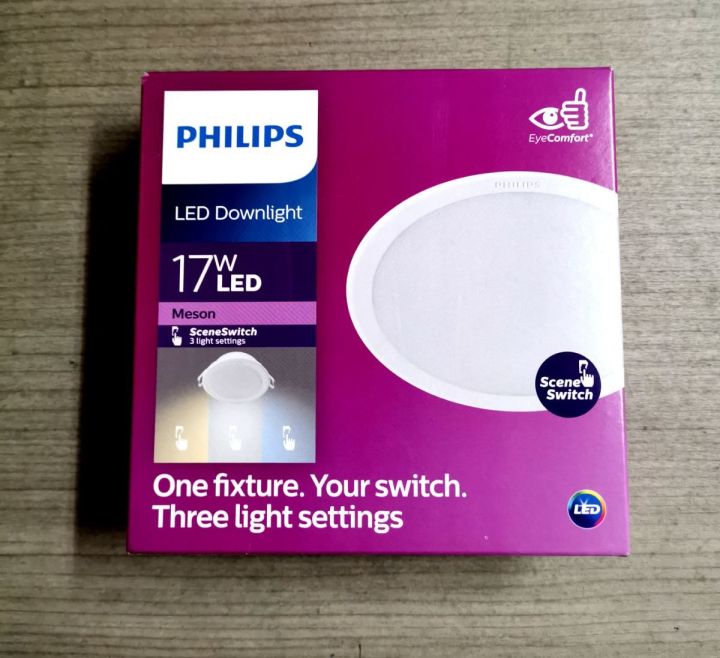 Philips Meson Scene Switch (Tri-Color) Round Downlight 5W 9W 13W ...