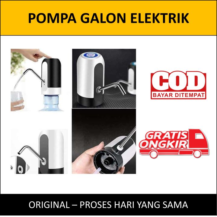 Pompa Galon Elektrik Recharge Dispenser Air Galon Charge Dispenser USB ...