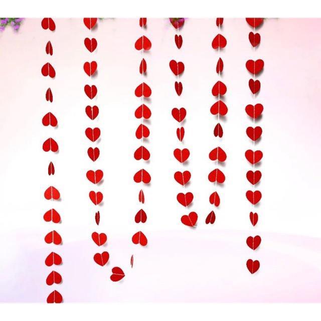 heart banderitas 2.5meters 28pcs heart decoration for valentine ...