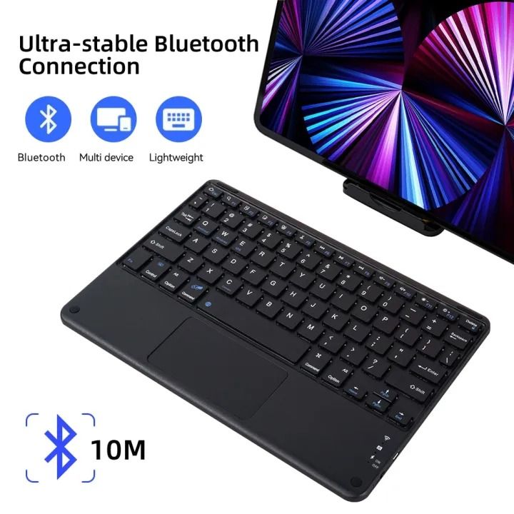 Bàn phím không dây cho máy tính bảng iPhone ipad Bluetooth tương thích có thể sạc lại 10inch bàn ...