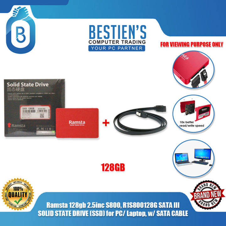 Ramsta 128gb 2.5inc S800, R1S800128G SATA III SOLID STATE DRIVE (SSD ...