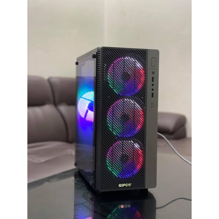ATTRACT GIPCO 5986 LY Tempered Glass GAMING Computer Case - Ready With ... ATTRACT GIPCO 5986 LY Tempered Glass GAMING Computer Case - Ready With ...