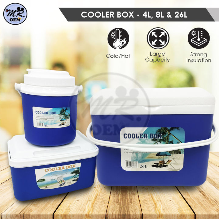 MR OEM 4L/8L/26L Cooler Box Ice Box Ice Bucket Picnic Box Kotak ...