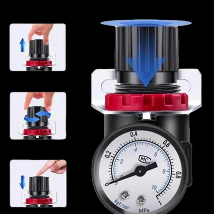 Air Compressor Pressure Regulator Reducing Valves Adjustable Range 0.1 ...