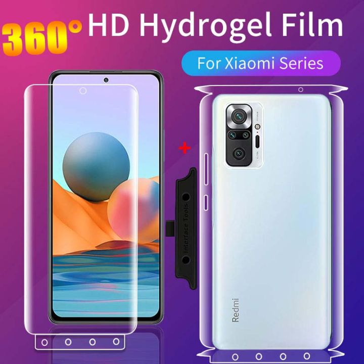 360° Full Cover The Edge Front + Back Clear Film for Xiaomi 13 12 11 Mi 9T Redmi Note 10 8 7 K20 ...