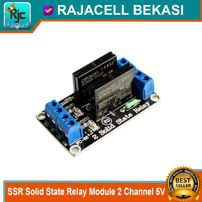 SSR Solid State Relay Module 2 Channel 5V DC High Level For Arduino ...