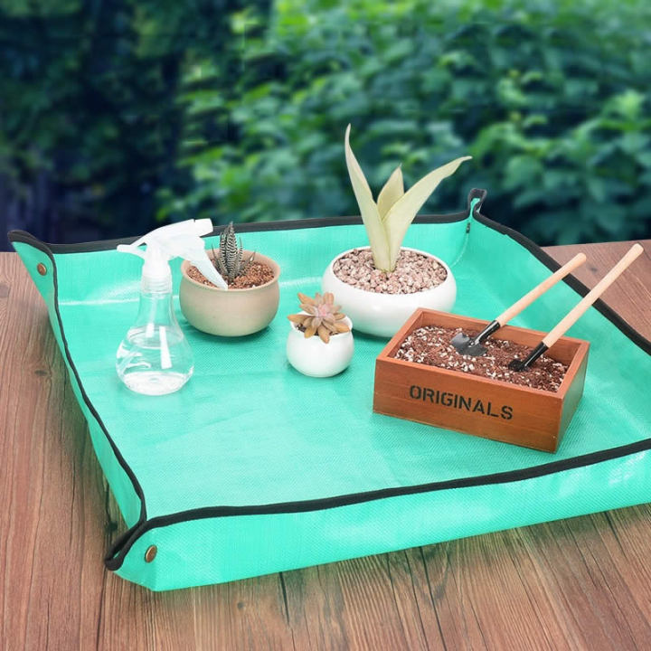Plant Re-Potting Mat Waterproof Indoor Transplanting Potting Tarp Soil ...