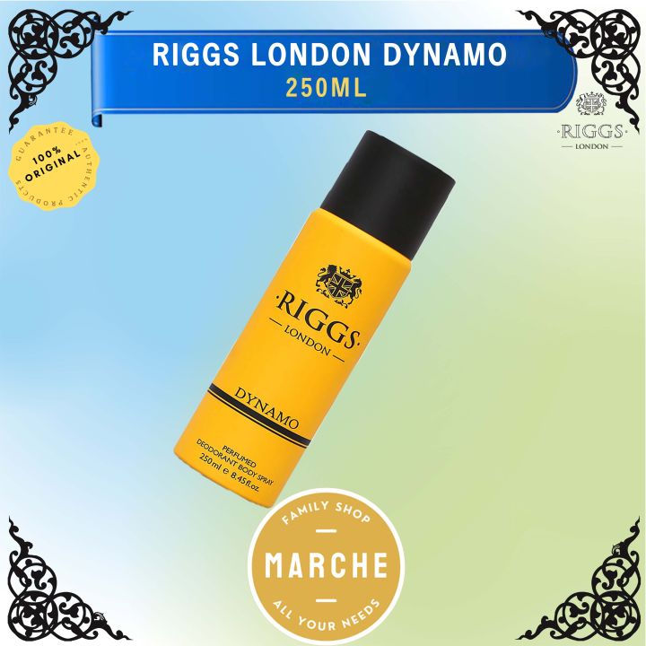 RIGGS London Dynamo Perfumed Deodorant Body Spray 250ml #Marche Family ...