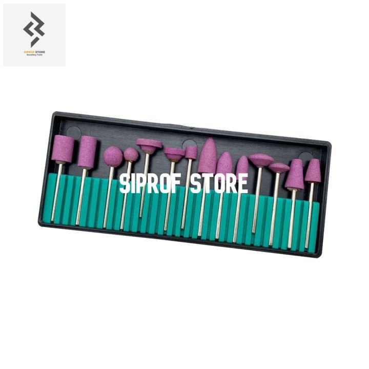 Mata Bor Gerinda Batu Amplas Grinder Tuner Mini Set 14 Pcs | Lazada ...