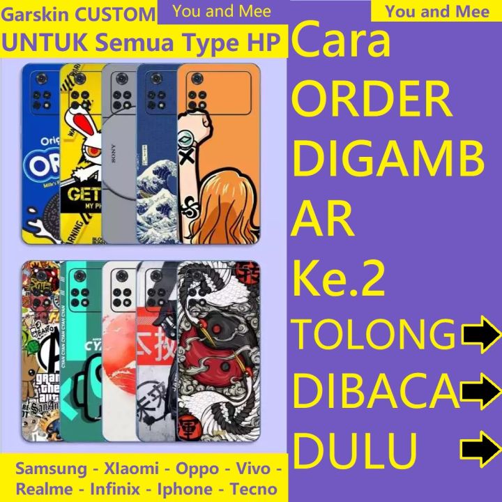 Jazz8999 BACA DESKRIPSI IKLAN !!! Garskin Skin HP Custom All Type Handphone Bisa Gambar Sendiri ...