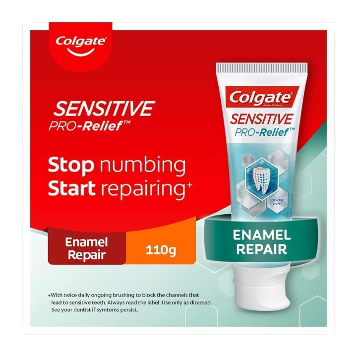 Colgate Sensitive Pro Relief Enamel Repair Toothpaste 110 G | Lazada ...