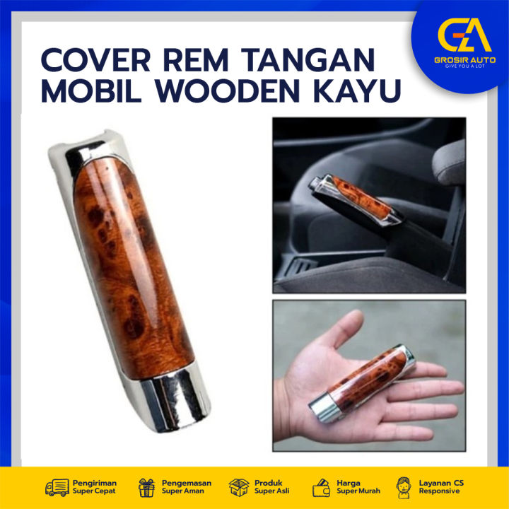Cover Rem Tangan Mobil Wooden Motif Kayu Case Hand Brake UNIVERSAL TOP ...