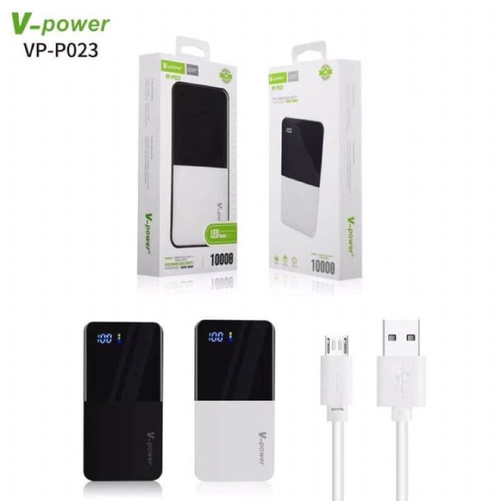 VP-P023 Vpower LED Powerbank 10000mah Capacity Dual USB Port Fast Charge | Lazada PH