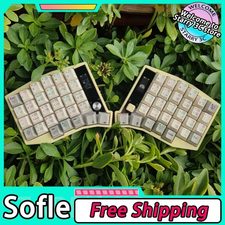 Sofle Split Keyboard Kit Dual Mode Wired Bluetooth Wireless Split ...