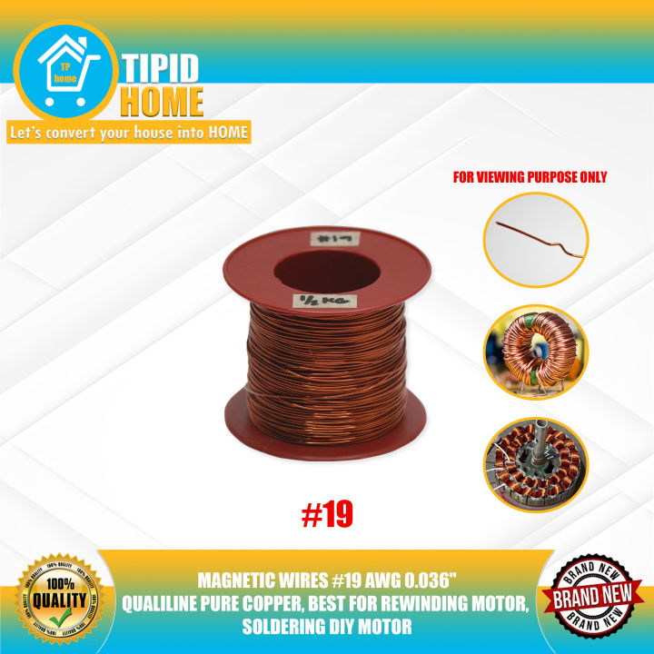 MAGNETIC WIRES #19 AWG 0.036", QUALILINE PURE COPPER, BEST FOR ...