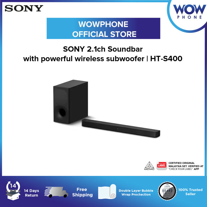 [PRE-ORDER] SONY HT-S400 SOUNDBAR (2.1ch | Dolby Audio | X-Balanced ...
