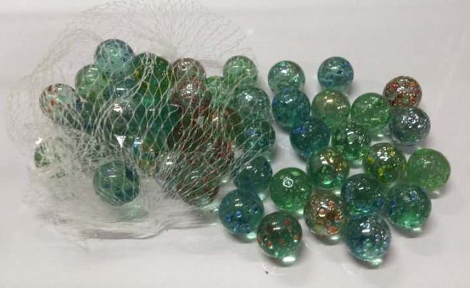 Jolen Glass Ball Star Dust Ball Colored Small Ball - Approx. 40pcs ...
