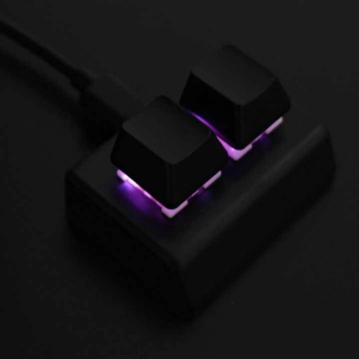 2 Keys Macro Programming Keyboard Rgb Mini Keyboard Gaming Drawing Red Switch Custom Keyboard