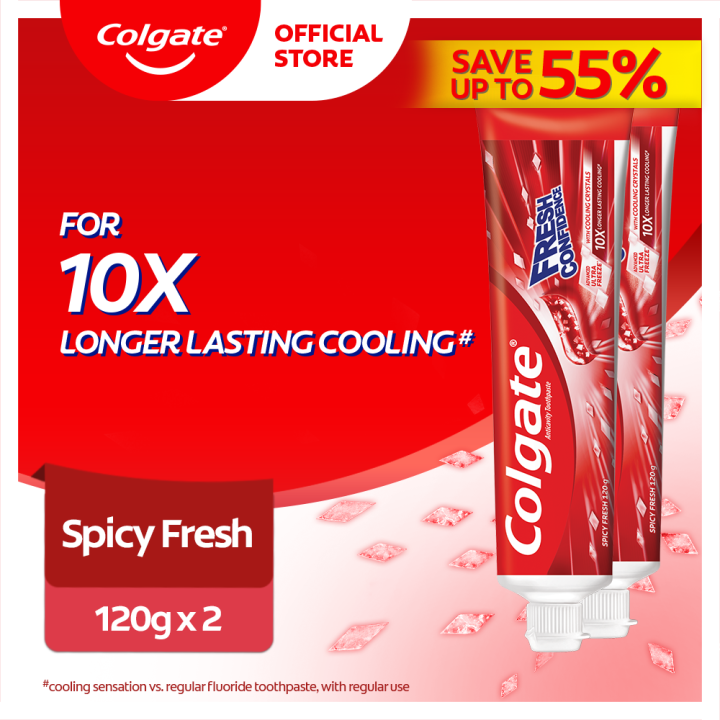 Colgate Fresh Confidence Anticavity Toothpaste with Cooling Crystals ...