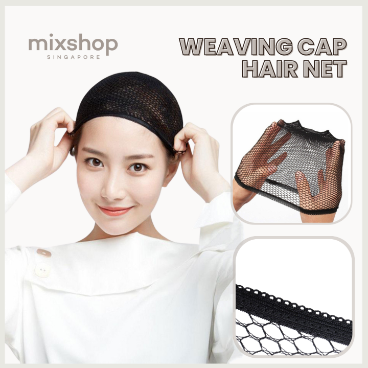 mixshop Elastic Weaving Wig Cap Hair Net Hat FishNet Mesh [One Size Fit ...
