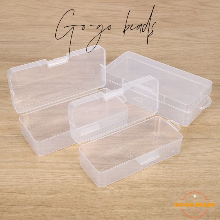 PP Transparent rectangular empty PLASTIC box for beads and accesories ...