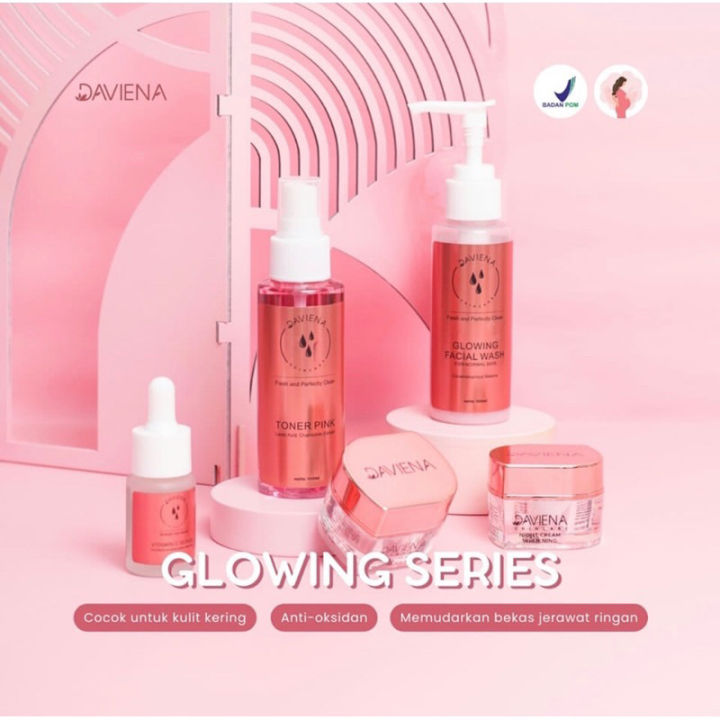 daviena skincare glowing series | Lazada Indonesia