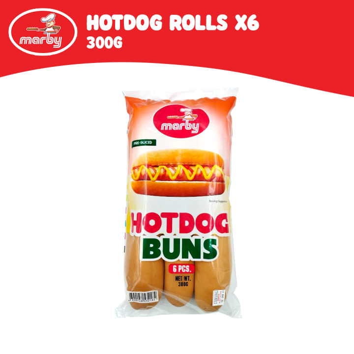 Marby Hotdog Rolls x6 - 300 grams | Lazada PH