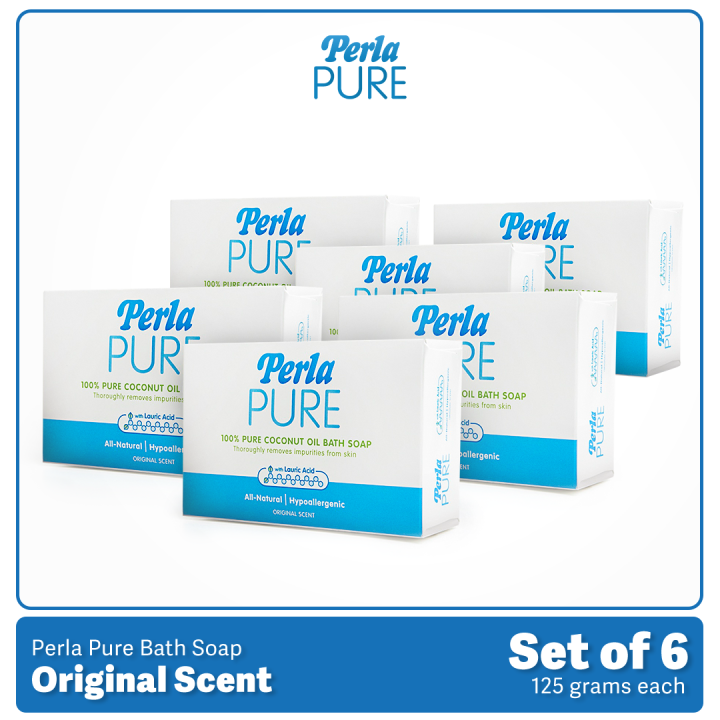 Perla Pure Bath Hypoallergenic Soap Original Scent - Personal Care (Set ...