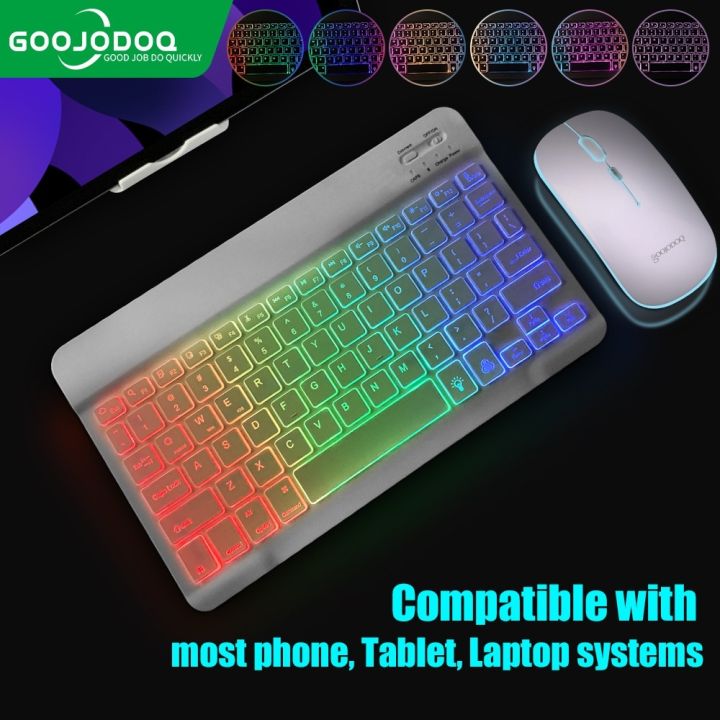 Backlit Wireless Keyboard And Rechargeable Silent Ultra Thin Backlight
