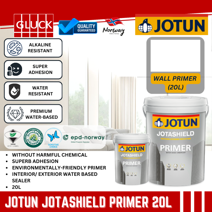 JOTUN Jotashield Primer (20L) /Sealer /Cat Undercoat Dinding / Wall ...