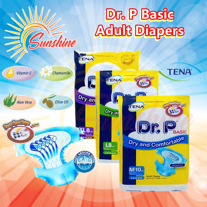 Tena Dr. P Adult Basic Diapers | Lazada