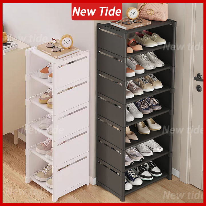 7 Layer Shoe Rack Splicing Shoe Storage Shelf Narrow Shoe Cabinet ...