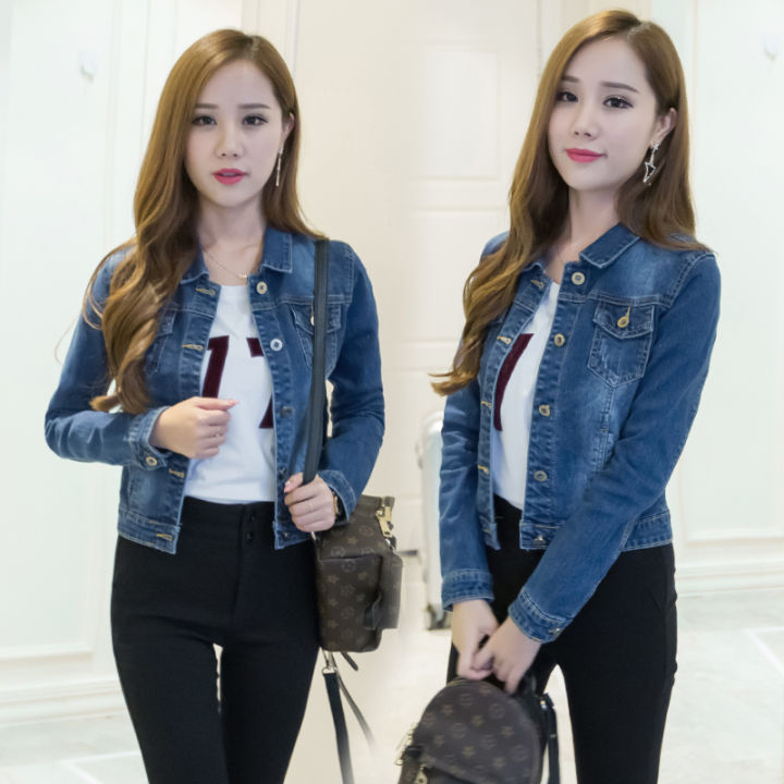 [PRE-ORDER]ZASHION READY STOCK Long Sleeve Denim Jackets Short Denim ...