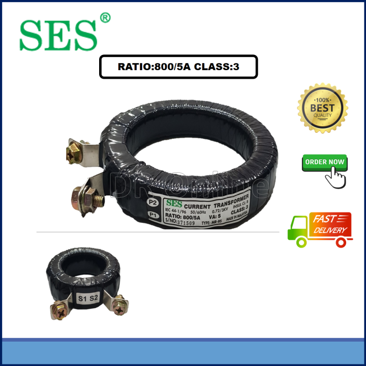 SES Current Transformer CT COIL Class 3 ,5VA ,60A,100A,150A,200A,250A,300A,400A,500A,600A,800A ...