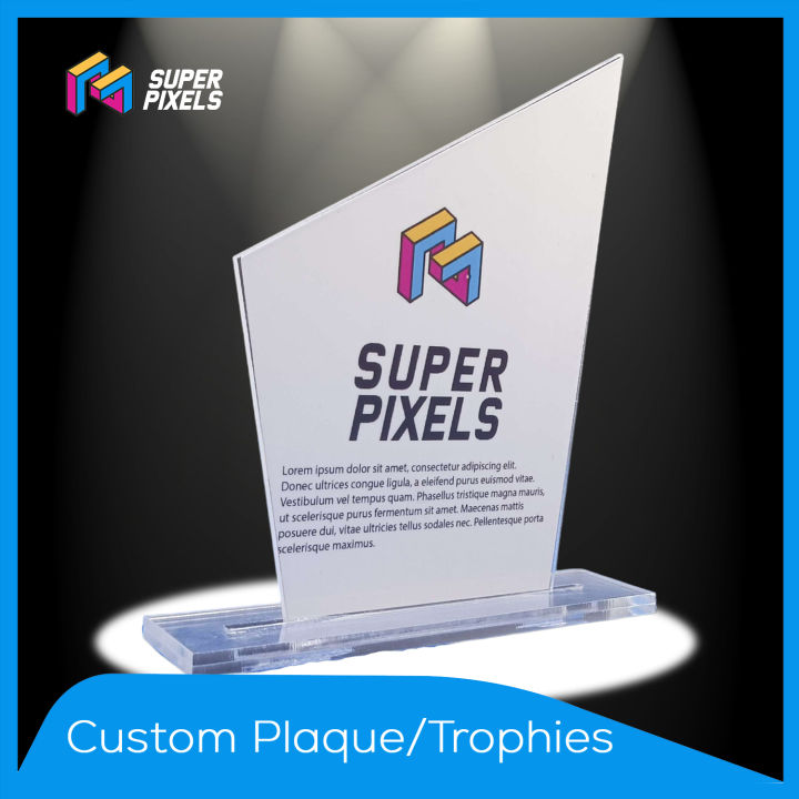 Customized Acrylic Plaque with Base 3mm thickness by Super Pixels ...