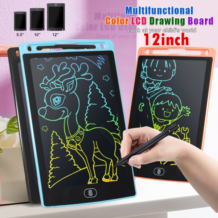 Slayershop LCD Writing Tablet 12inch / Papan Tulis Ajaib Mainan Edukasi ...