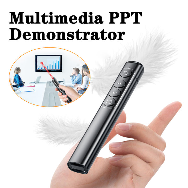 2.4GHz Wireless PPT Presenter 100m Remote Control Powerpoint ...