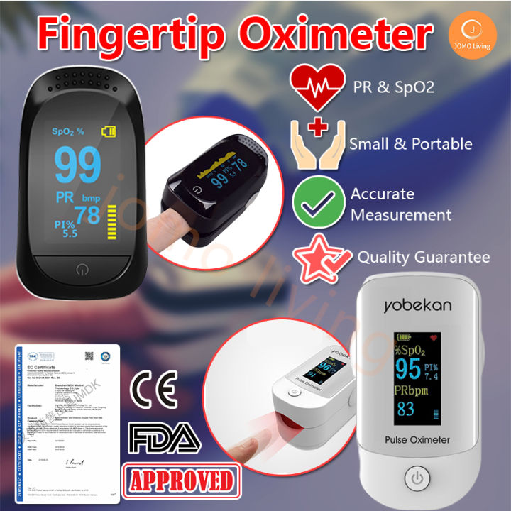 【SG Ready Stock】Fingertip Pulse & Blood Oxygen Oximeter SpO2 PR Monitor ...