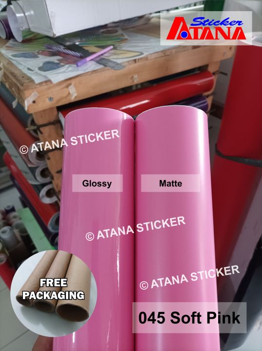 Skotlet Pink Glossy Doff Muda Soft Pastel 045 Merah Muda Rose Peach ...