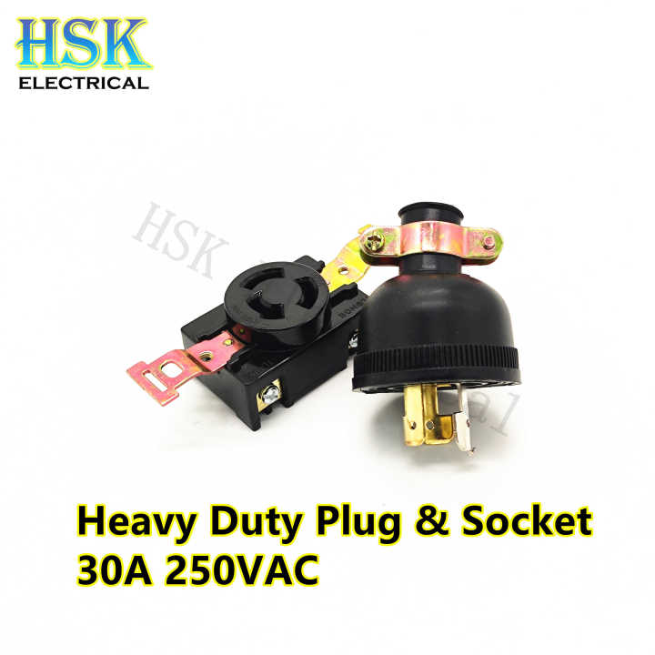30A Heavy Duty Plug and Socket Set for Gasoline / Diesel Engine ...