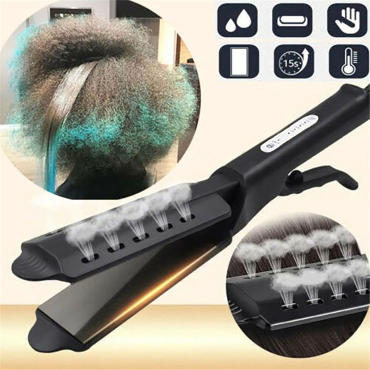 Professional Hair Straightener Four-gear temperature adjustment Ceramic ...