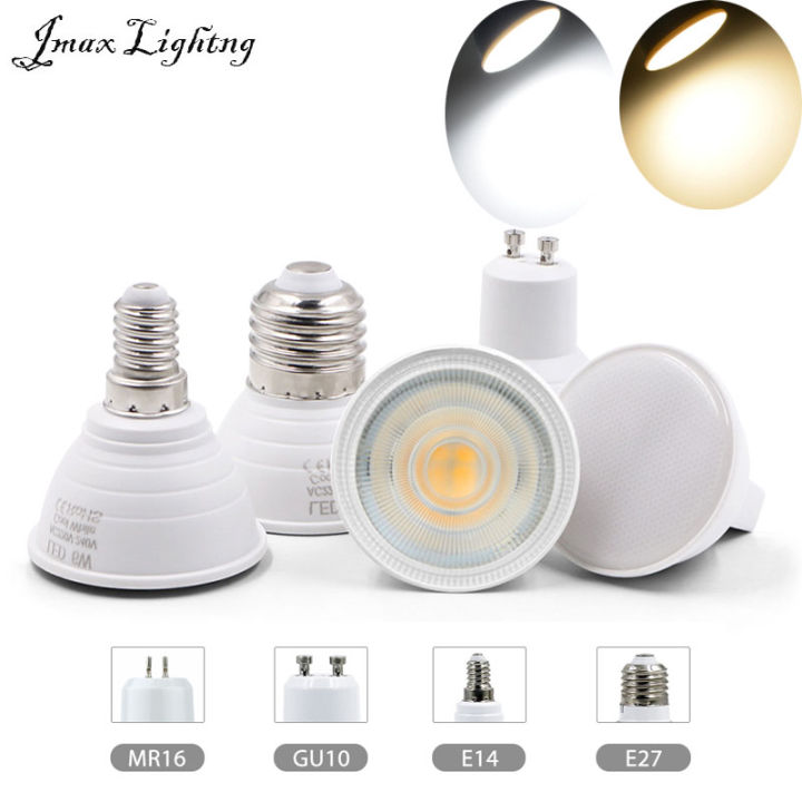 Jmax MR16 GU10 E27 E14 LED Bulb 6W Watt 220V 230V 240V LED Lamp ...