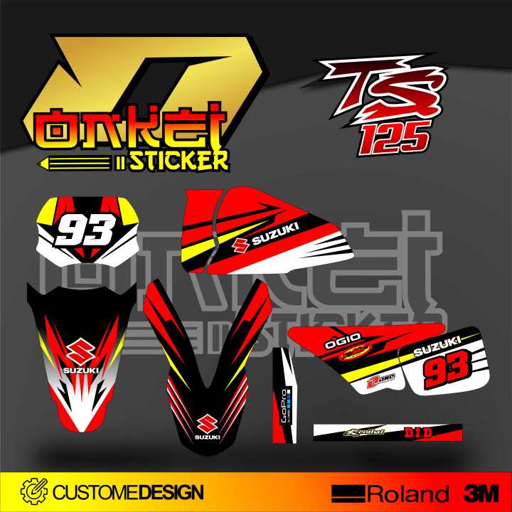 DECAL STICKER SUZUKI TS 125 ST2 | Lazada Indonesia