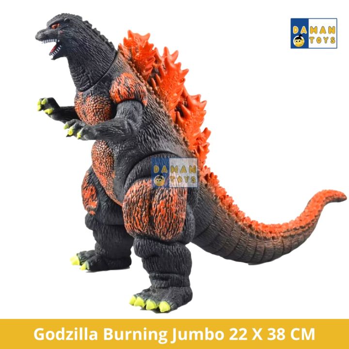 Godzilla Movie Monster Series Burning Godzilla Vinyl Figure/ Gozila Api ...