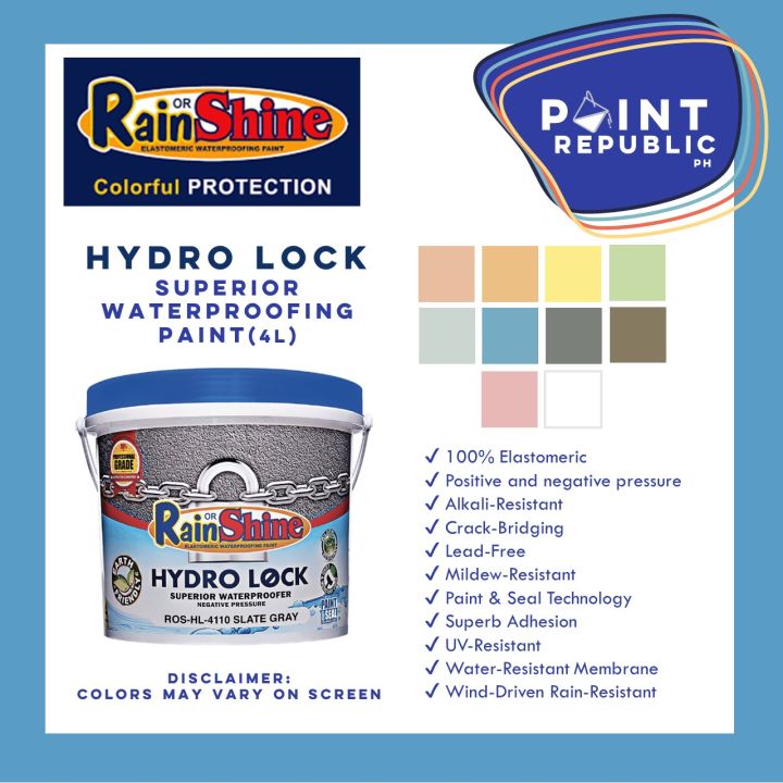 Rain or Shine HYDRO LOCK Extreme Waterproofing Paint (Ready Mixed ...