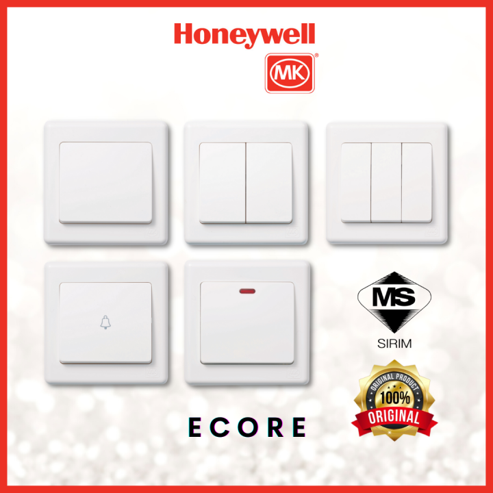 MK Ecore Series 10A 1 Way 2 Way Switches / Water Heater Aircond Neon ...