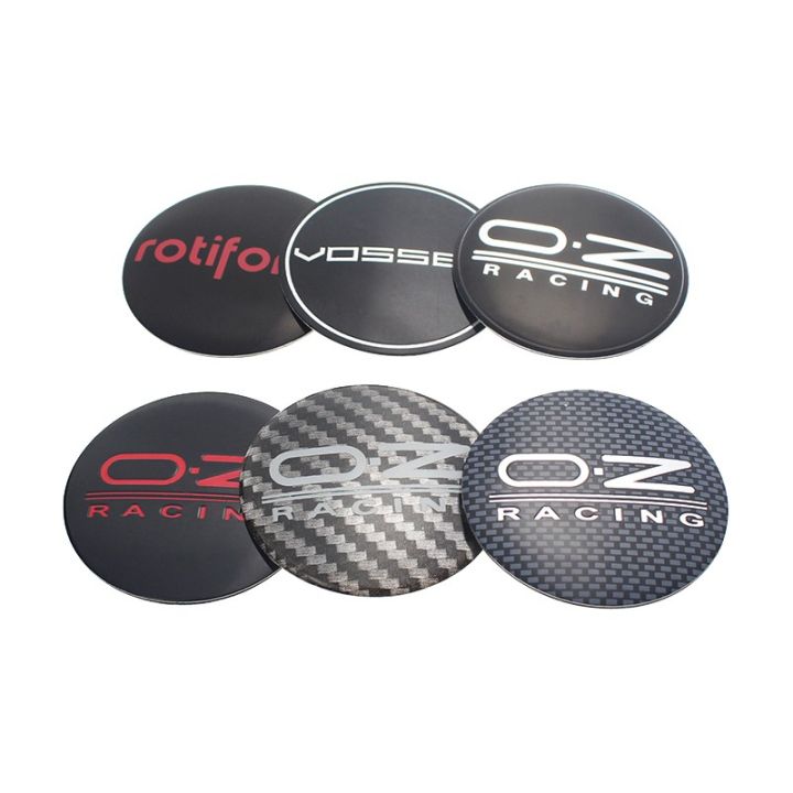 Auto parts 4PCS/LOT 56.5MM Wheel Center Sticker For VOSSEN Rim HRE OZ ...