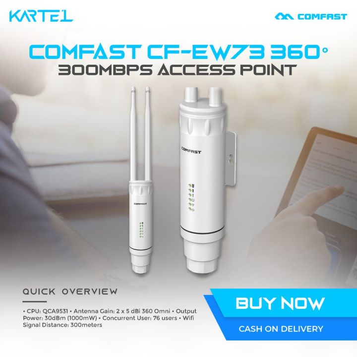 COMFAST CF-EW73 360° 300Mbps Access Point For Piso Wifi | Lazada PH